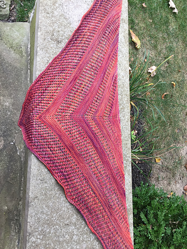 Finished my Reyna Shawl. This was the first time I blocked something ...